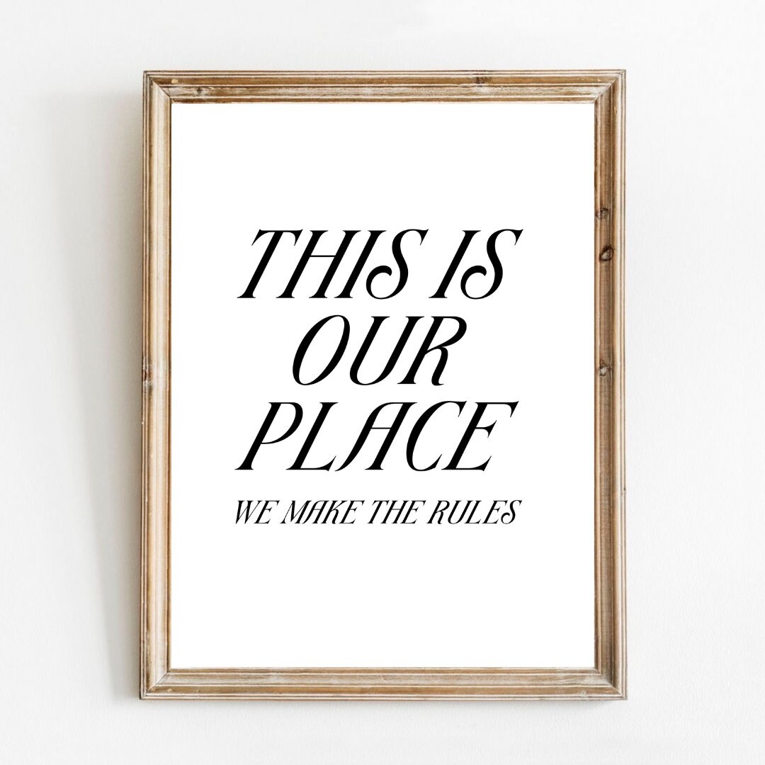 This is Our Place Lover Inspired Wall Art Decor DIGITAL DOWNLOAD|| Cute ...