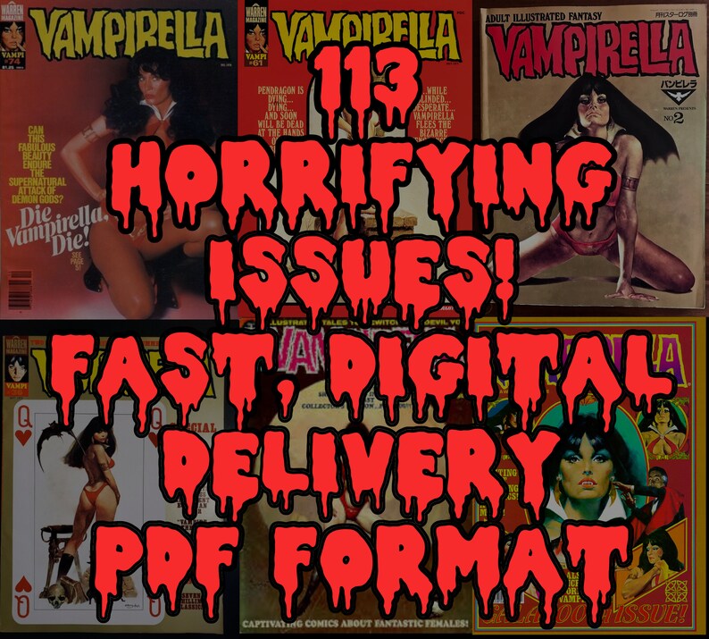 113 Issues VAMPIRELLA Comics Magazine Warren Publishing - Etsy