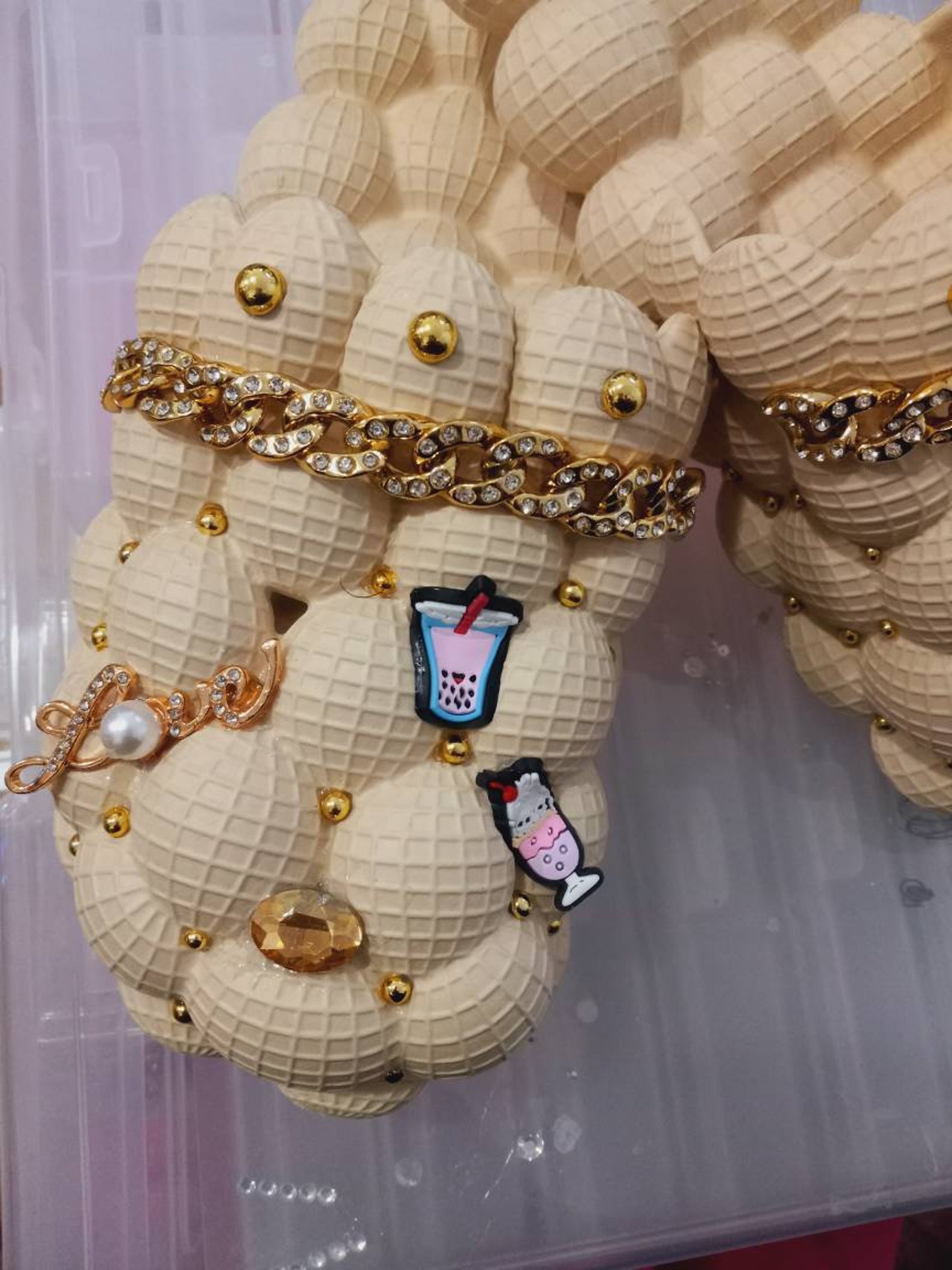 Custom Bubble Slides With Rhinestones and Charms - Etsy