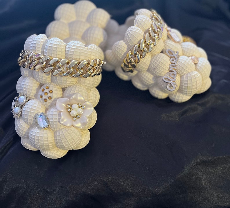 Custom Bubble Slides With Rhinestones and Charms - Etsy