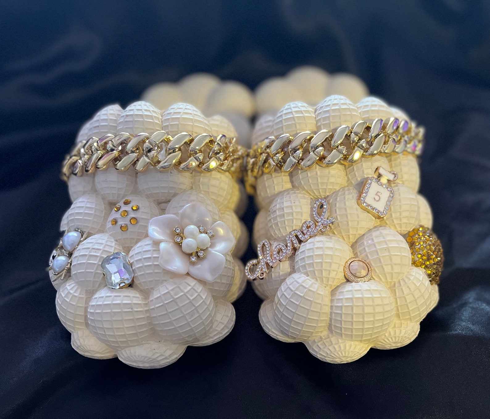 Custom Bubble Slides With Rhinestones and Charms - Etsy