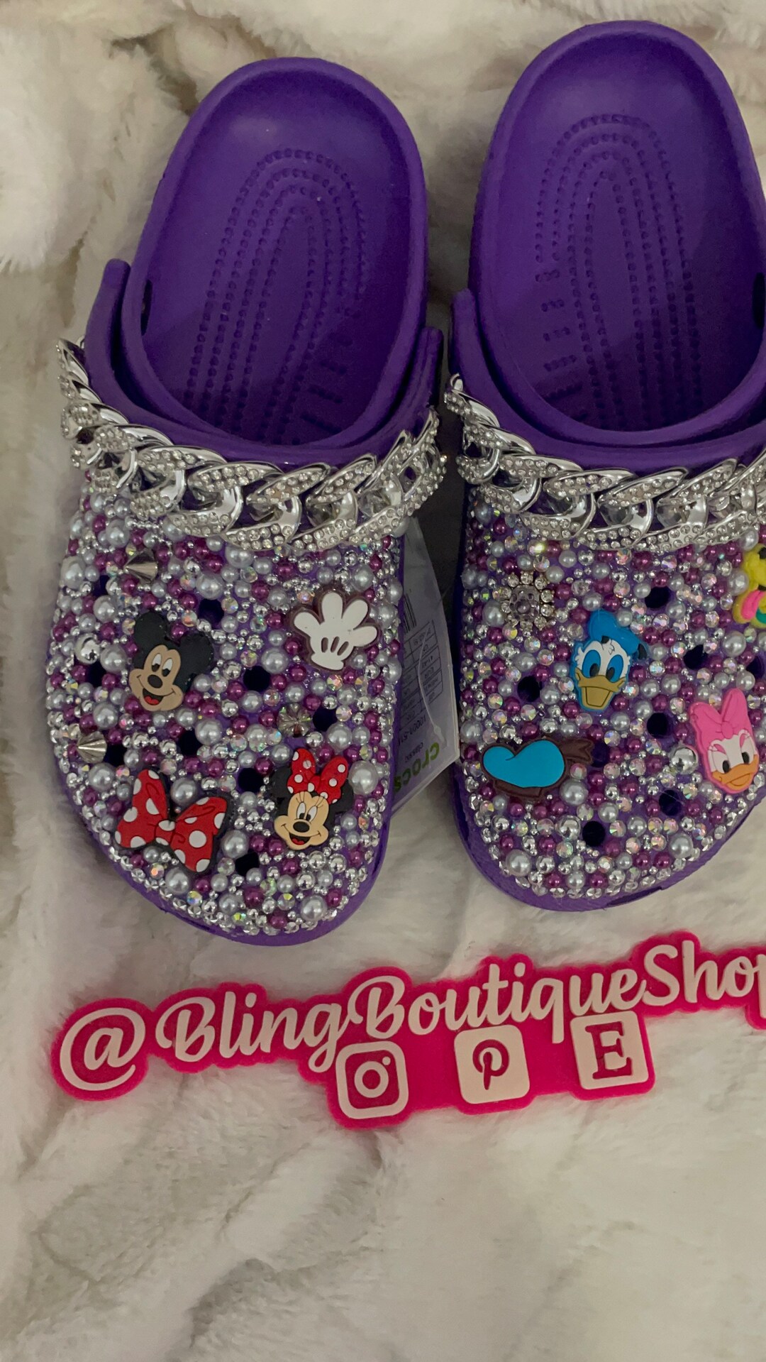 Disney Theme Bedazzled Crocs - Etsy