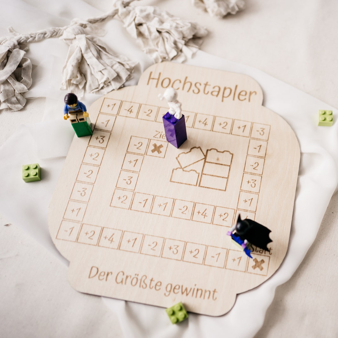 Hochstapler Spiel Rechnen Schule Brettspiel Bausteine Laser Geschenk ...