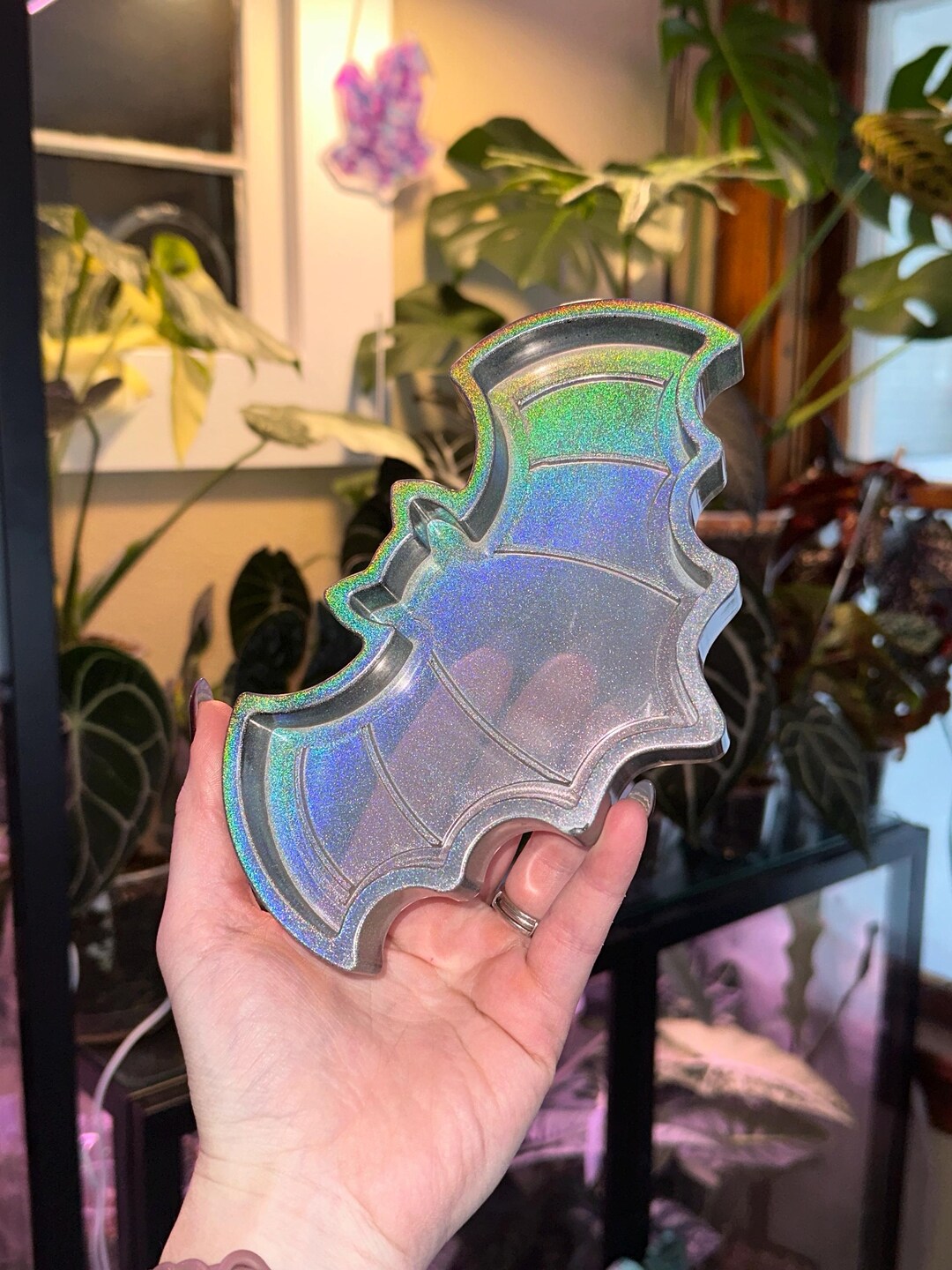 Bat Shaped Resin Tray: Halloween Spooky Season Decor - Etsy