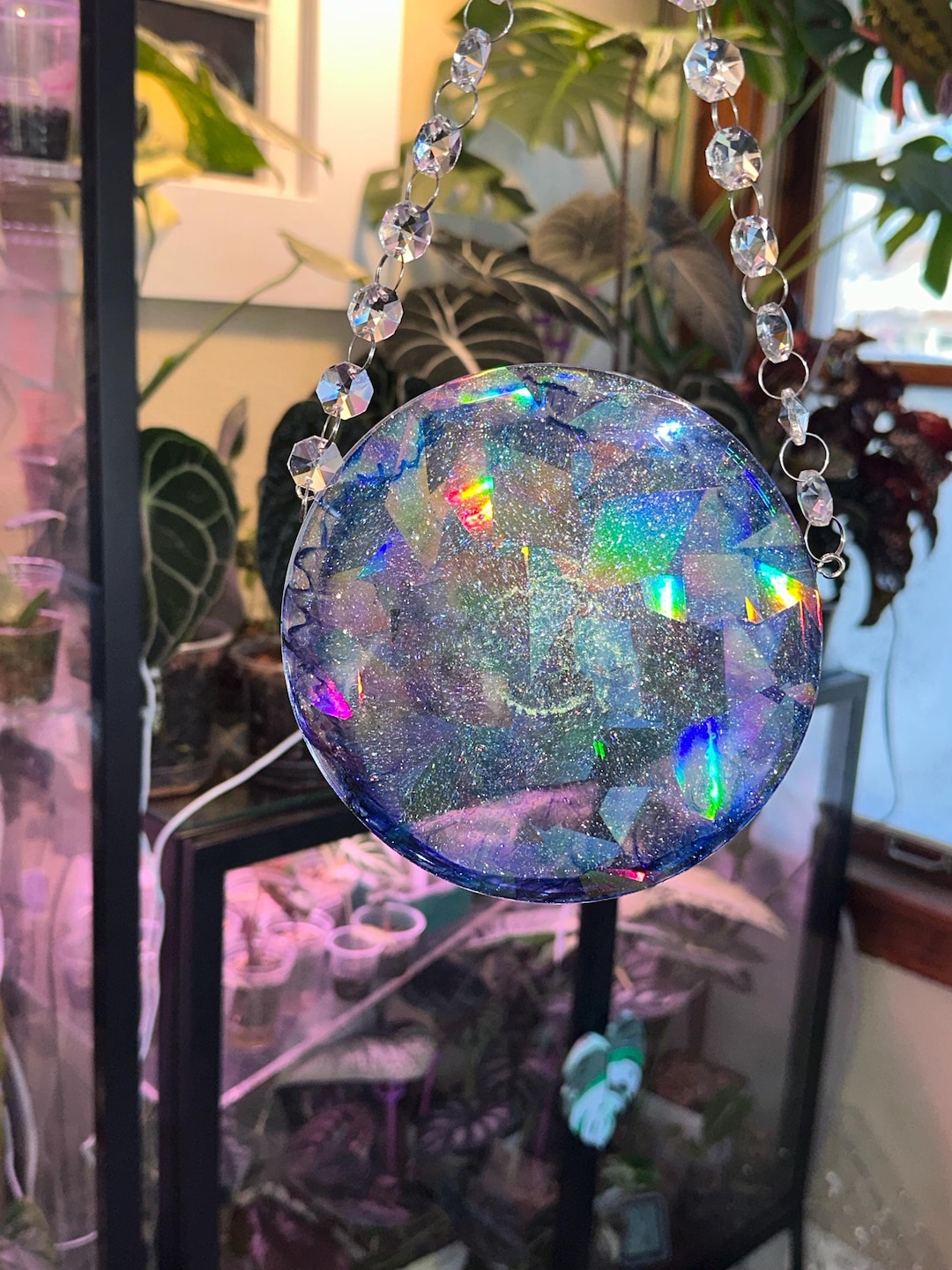 Holographic Resin Suncatcher: Crystal Beads Rainbow Maker - Etsy