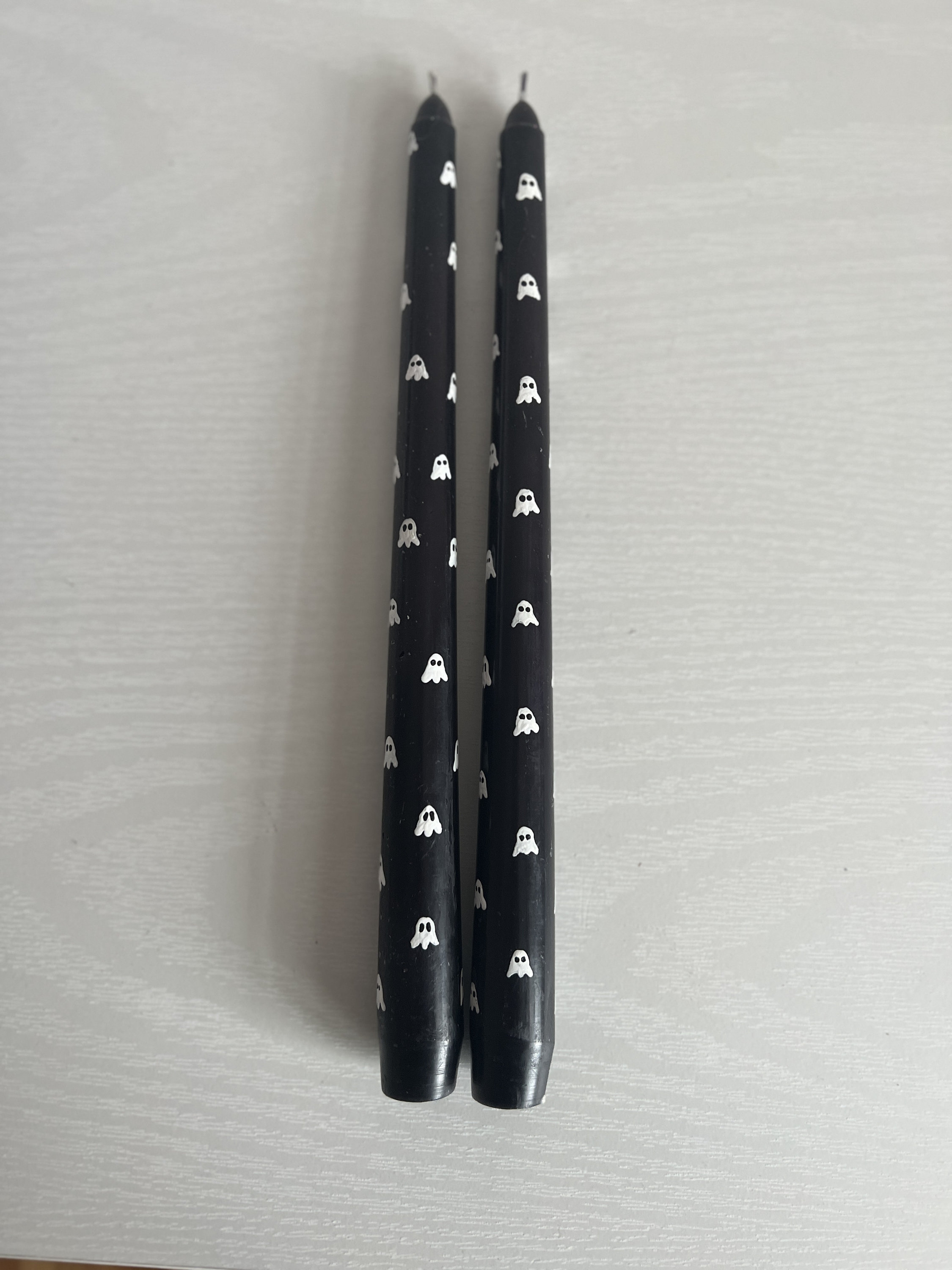 Set of 2 Hand Painted Tiny Ghosts Candlesticks Set Ghost - Etsy