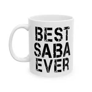 Best Saba Ever Jewish Mug | Father's Day Hanukkah Gift for Him ...