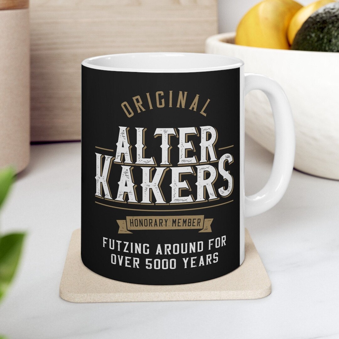 Funny Jewish Ceramic Mug for Men Dad Father Abba Zayde Saba Grandfather ...
