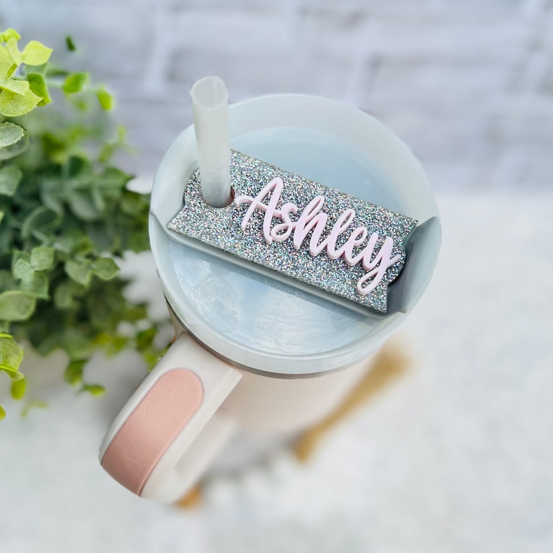 Personalized Tumbler Name Tag, Tumbler Topper, Tumbler, Acrylic Name ...