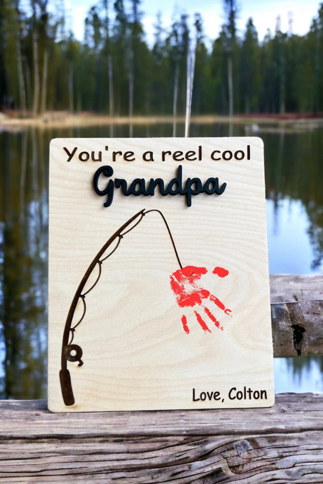 You're A Reel Cool Dad Father's Day Dad Sign Gift - Etsy