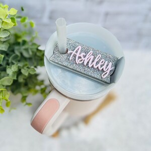 Personalized Tumbler Name Tag, Cup Topper, Acrylic Name Plate, Tumbler ...