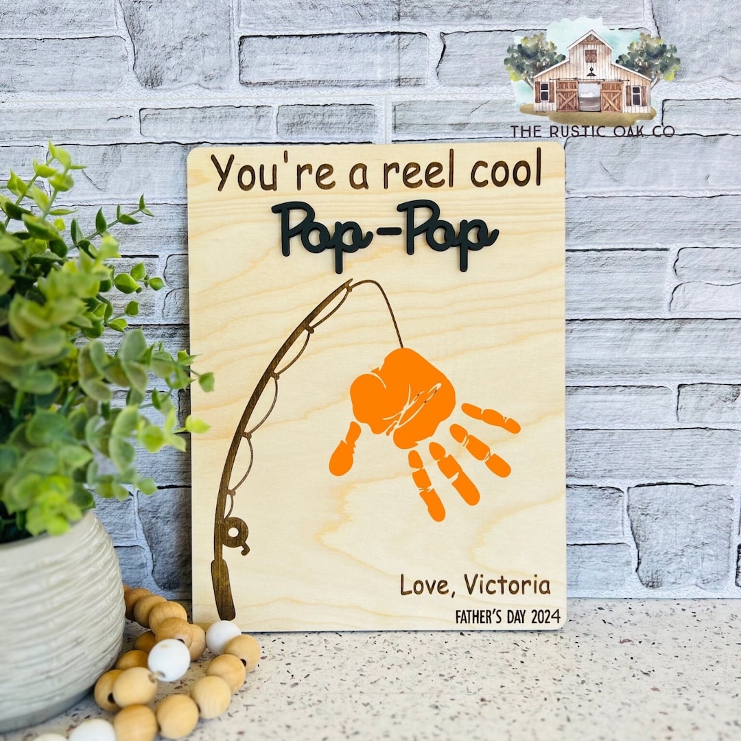 You're A Reel Cool Dad, Father's Day, Dad Sign, Gift for Dad, Grandpa ...