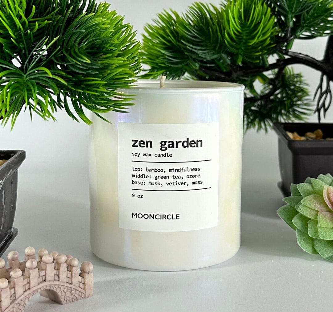 Zen Garden Candle | Bamboo Fresh Scent | Spa Day | Relaxing Fresh Scent ...