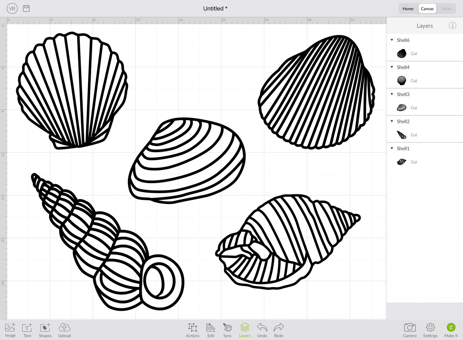 Seashells Outline Bundle Svg Png Pdf Dxf Eps - Etsy