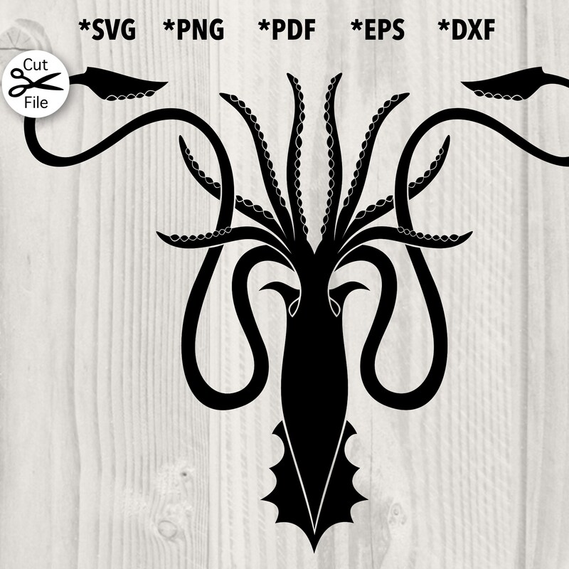 Kraken Svg - Etsy