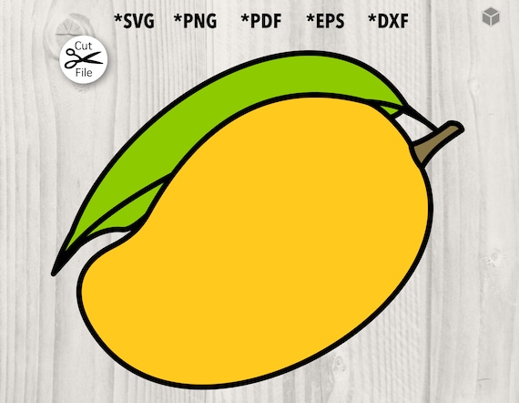 Yellow Mango Svg Png Pdf Dxf Eps - Etsy