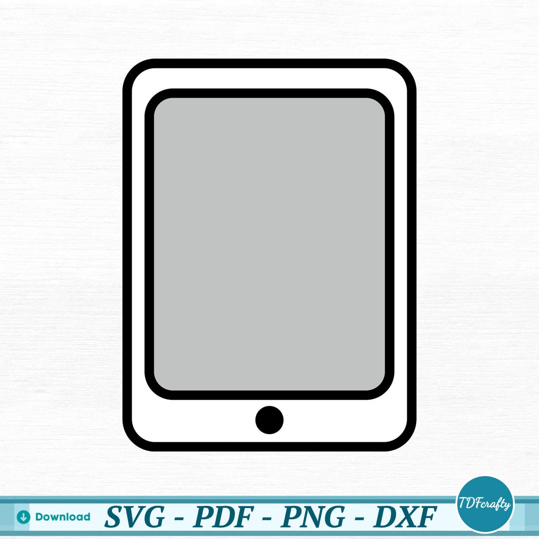 Tablet SVG File, Back to School Clipart, Student DXF Craft File ...