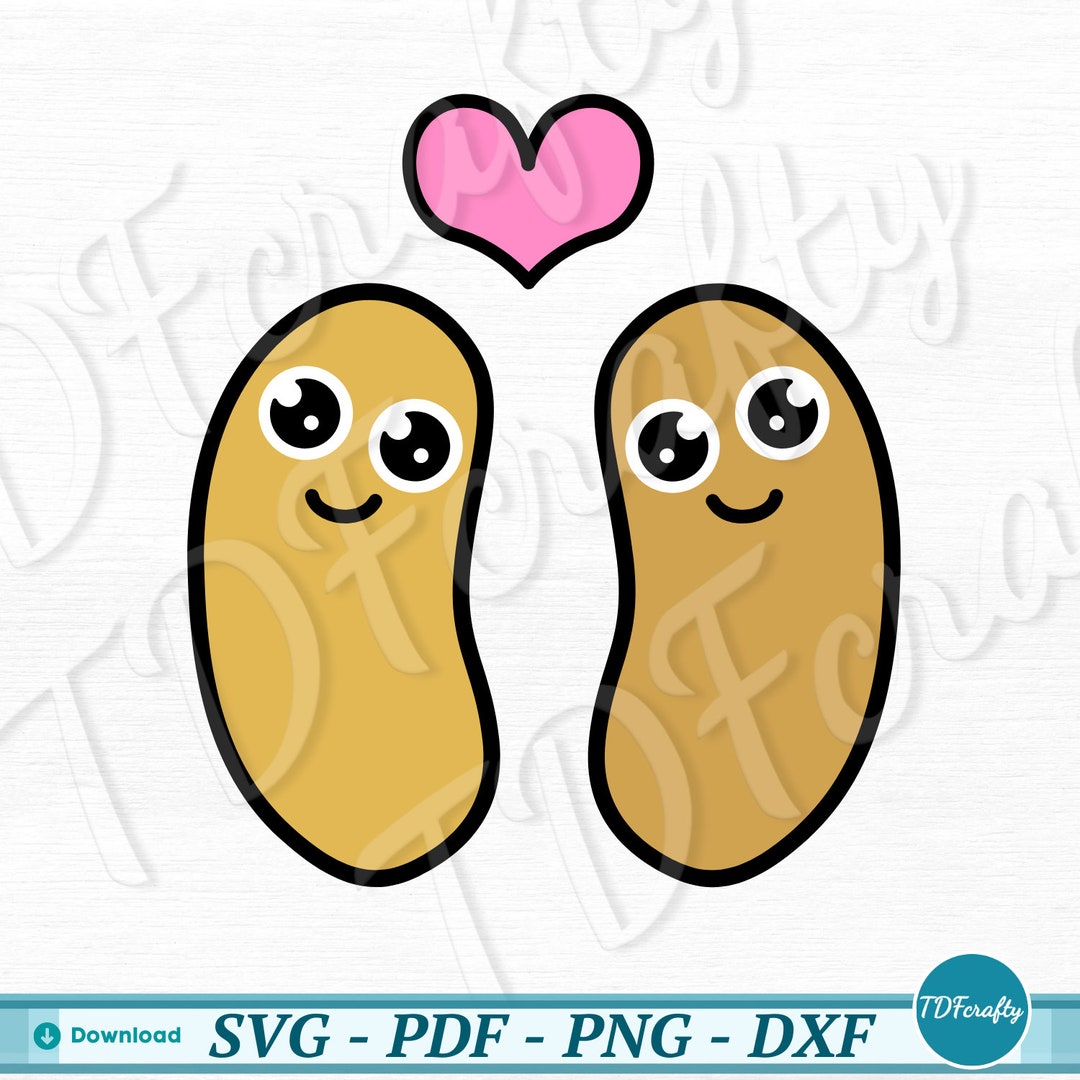 Cartoon Potato Vegetable Couple, Vector Veggie Design, Cute Layered by ...