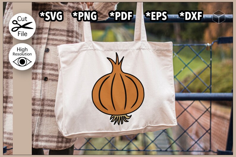 Onion Color and Outline Cut File Svg, Png, Pdf, Dxf, Eps for Cutting ...