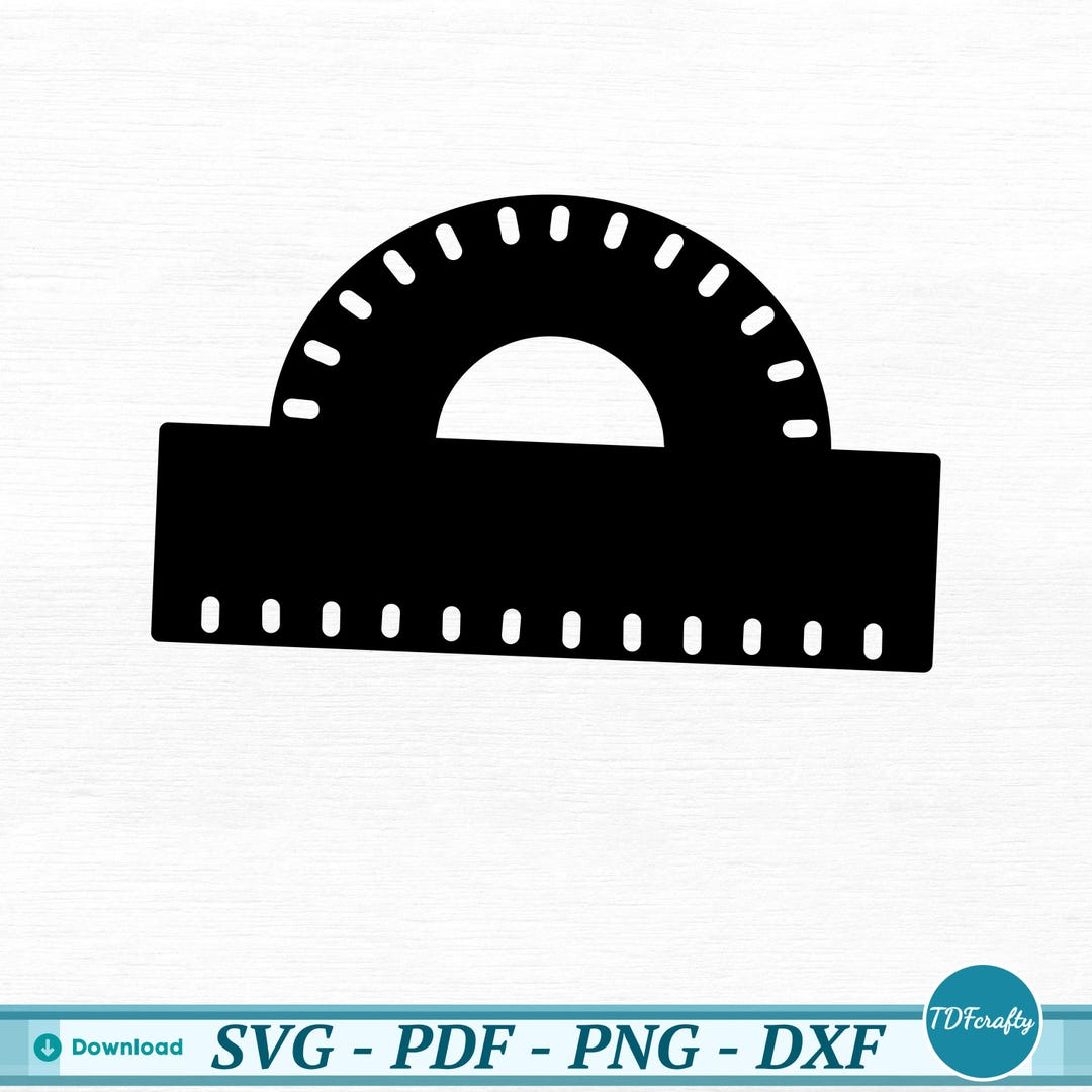 Ruler Silhouette SVG File, Back to School Clipart, Student DXF Craft ...