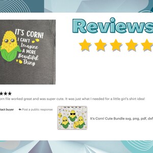 It's Corn! Cute Corn Bundle, Popcorn Cut File, Corn Kennel Clipart ...