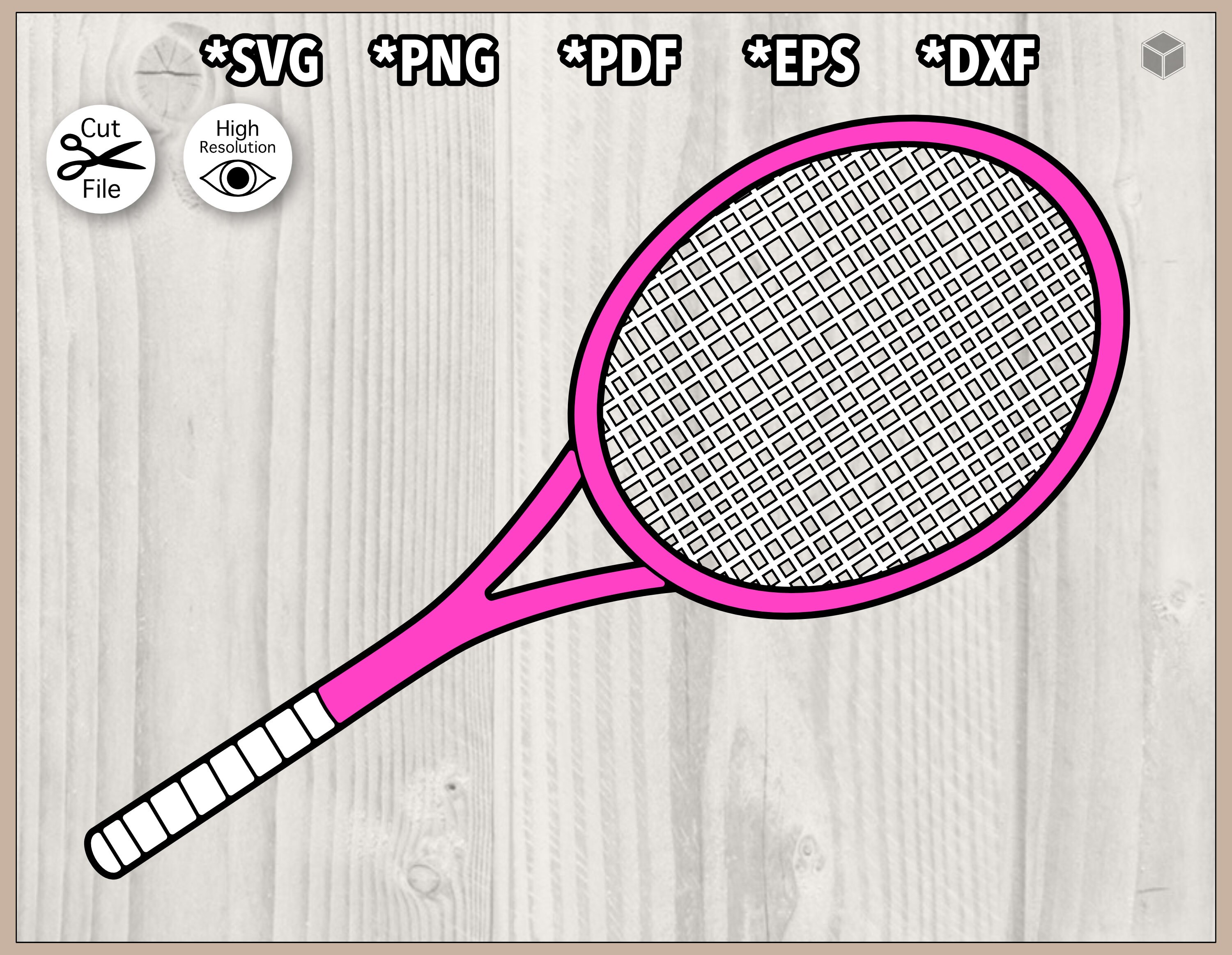 Pink Tennis Racket Clipart