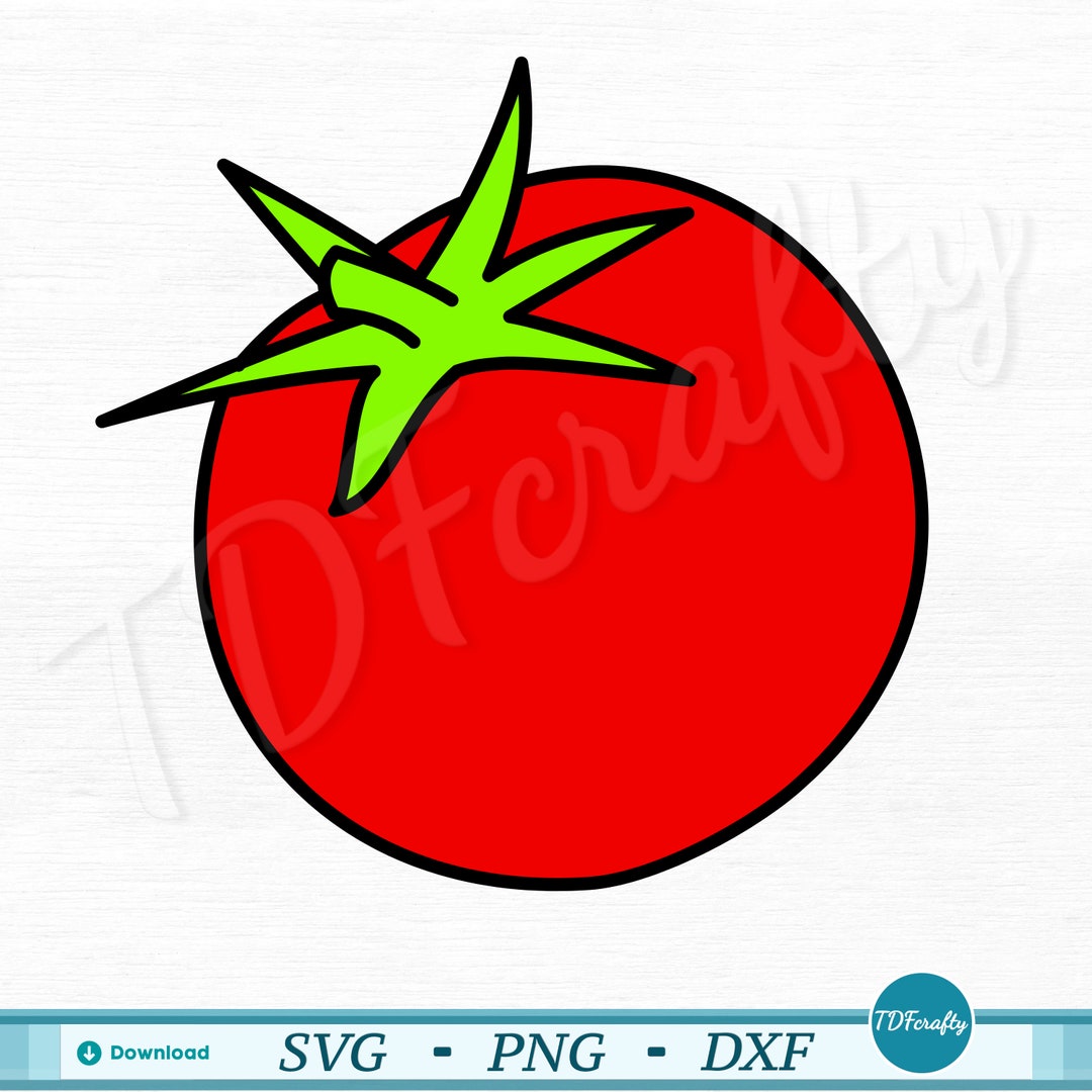Tomato Cut File Svg, Vegetable Png, Fruit Dxf for Graphic Design for ...