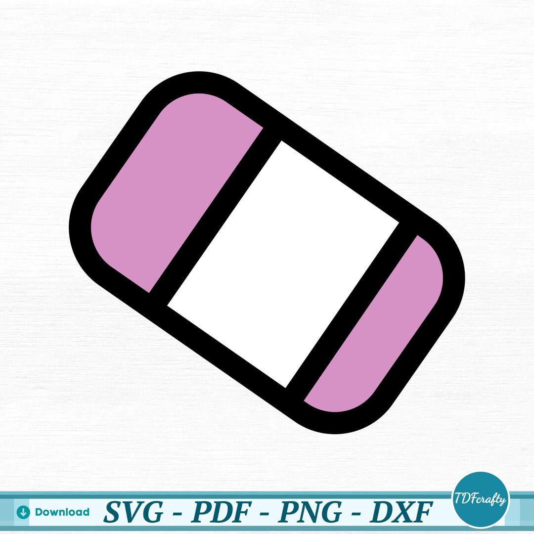 Eraser SVG File, Back to School Clipart, Student DXF Craft File ...