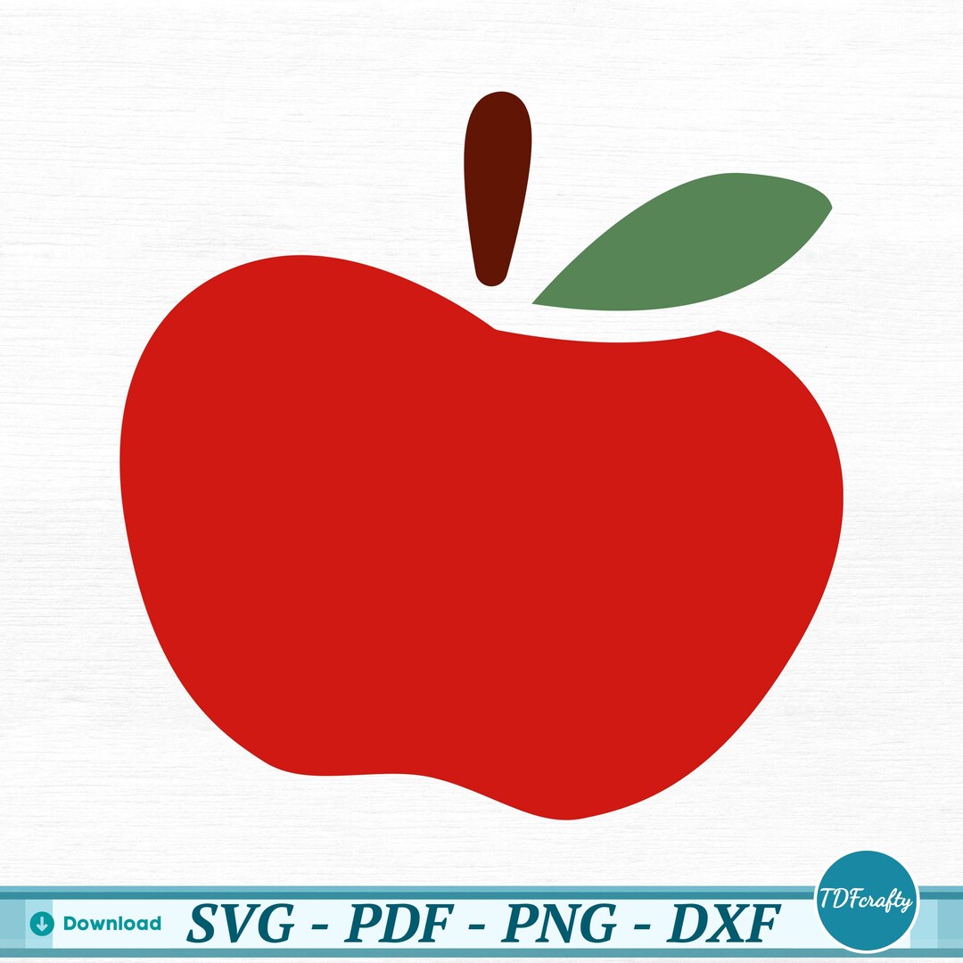Apple SVG Cut File for DIY Crafts and Sublimation Fruit Clipart and ...