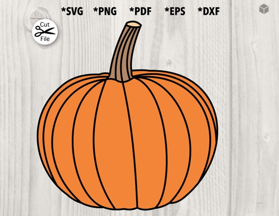 Pumpkin Cut File Svg Png Pdf Dxf Eps for Cutting Machine - Etsy