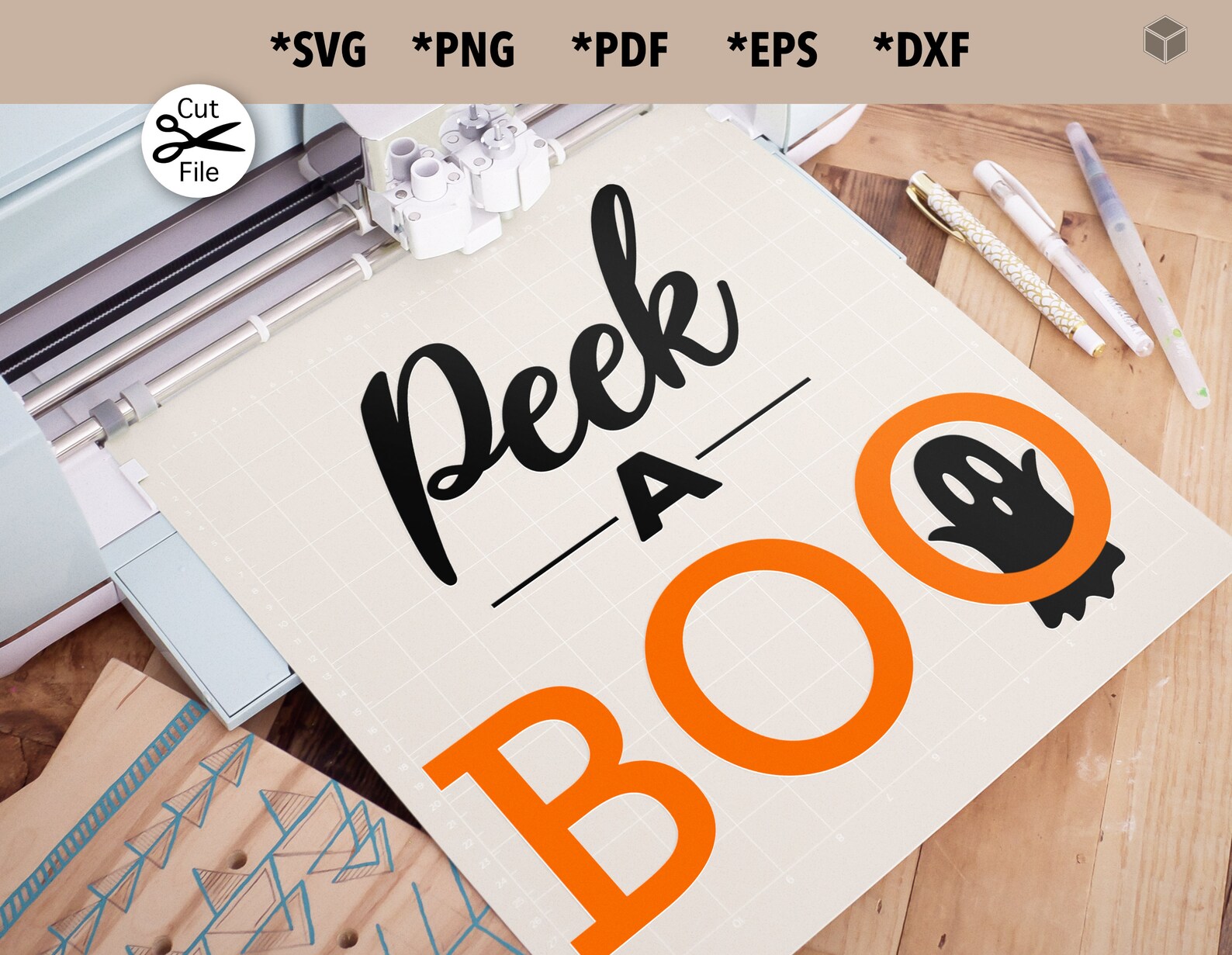 Peek a Boo Cut File Svg Png Pdf Eps Dxf - Etsy