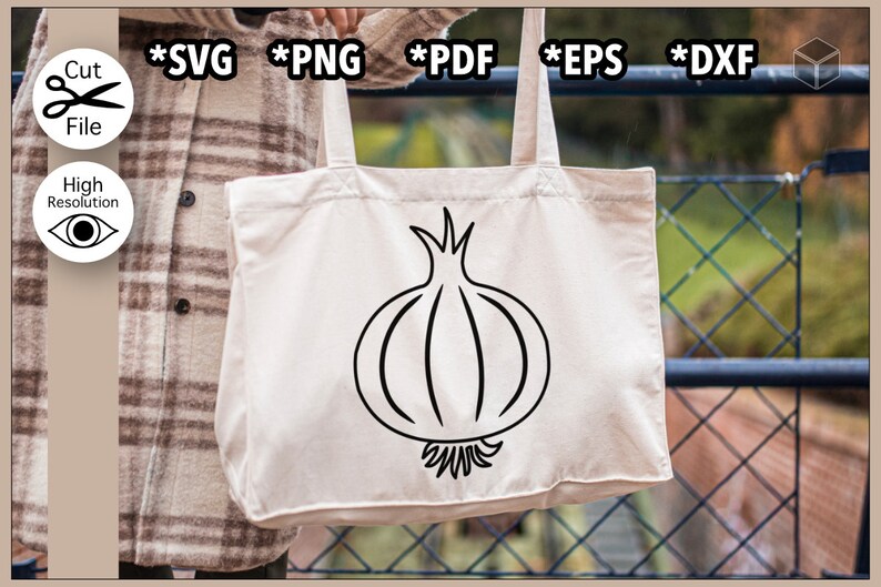 Onion Color and Outline Cut File Svg, Png, Pdf, Dxf, Eps for Cutting ...