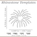 Fireworks Rhinestone Template SS10 and Bonus SS06 Digital Download Svg ...