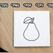 Pear SVG Cut File and Outline, Png, Pdf, Dxf, Eps for Cutting Machines ...