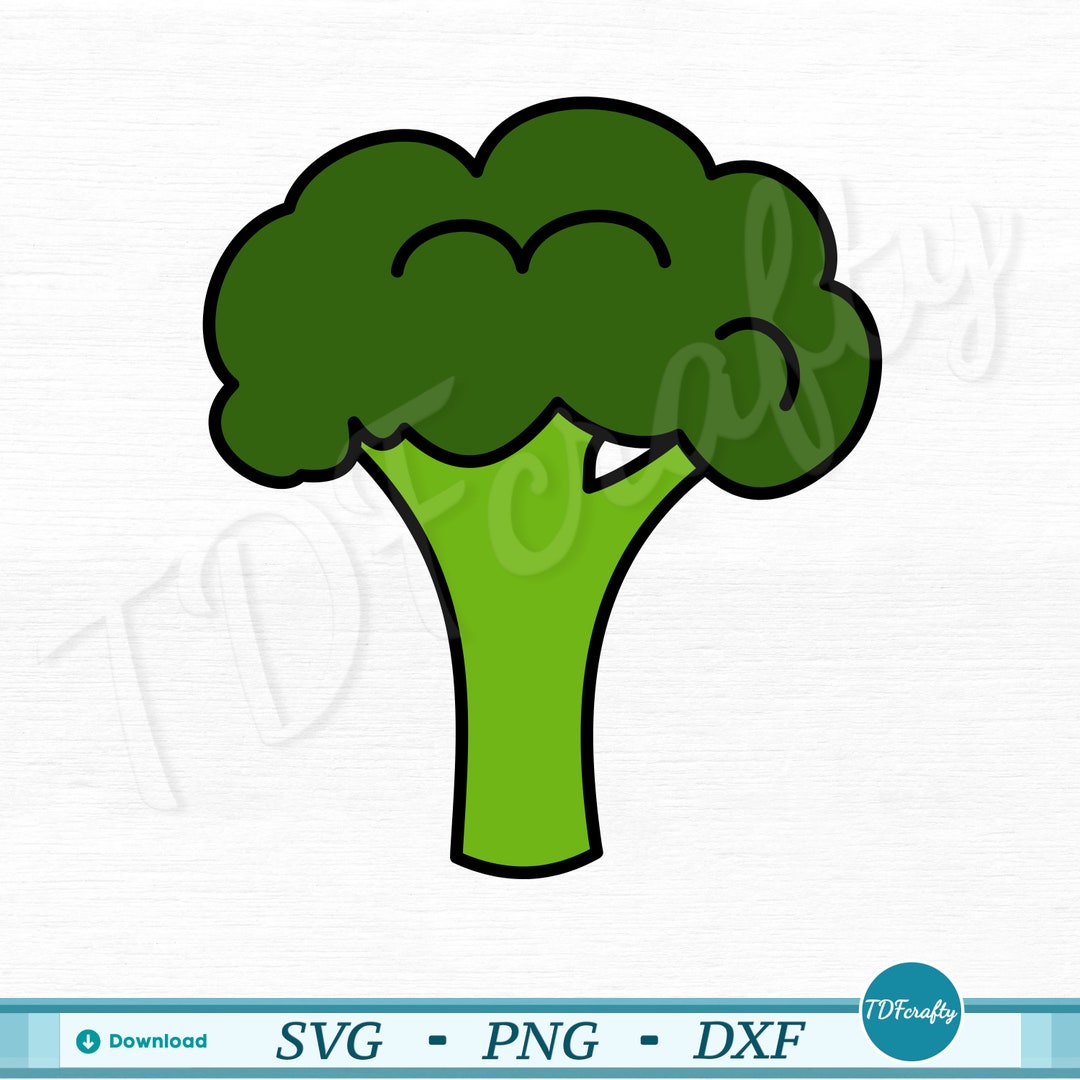 Broccoli Graphic Design Svg, Png, Dxf Files for Cricut and Silhouette ...