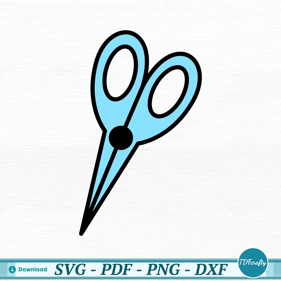 Scissors SVG File, Back to School Clipart, Student DXF Craft File ...