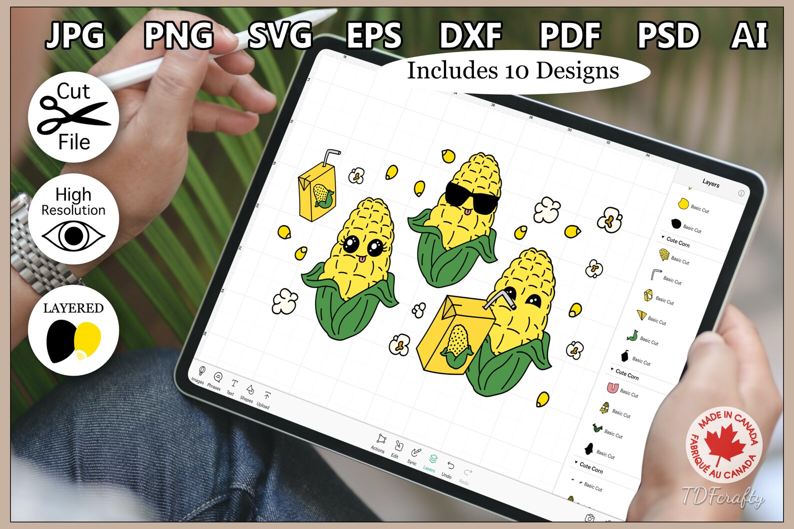 It's Corn! Cute Corn Bundle, Popcorn Cut File, Corn Kennel Clipart ...