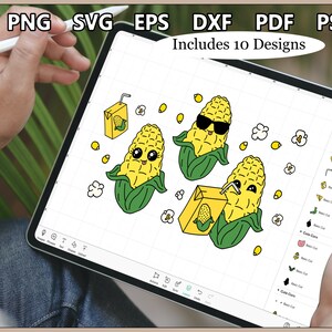 It's Corn! Cute Corn Bundle, Popcorn Cut File, Corn Kennel Clipart ...