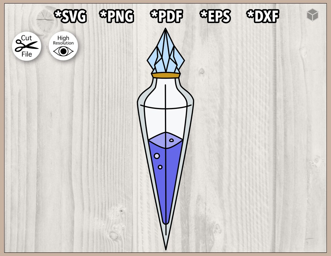 Arcane Potion SVG Cut File, Png, Pdf, Eps, Dxf - Etsy