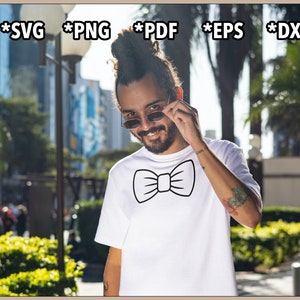 Bow Tie Outline Svg Cut File, Cravat Illustration Clipart, Necktie ...