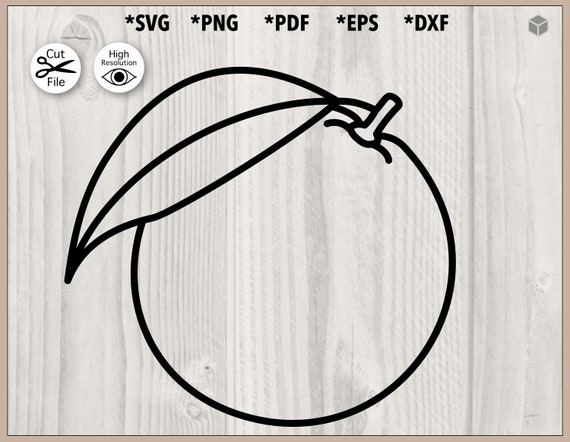 Orange Outline Svg Png Pdf Dxf Eps - Etsy