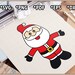 Santa Claus Cut File Svg, Png, Pdf, Dxf, Eps for Cutting Machine - Etsy ...
