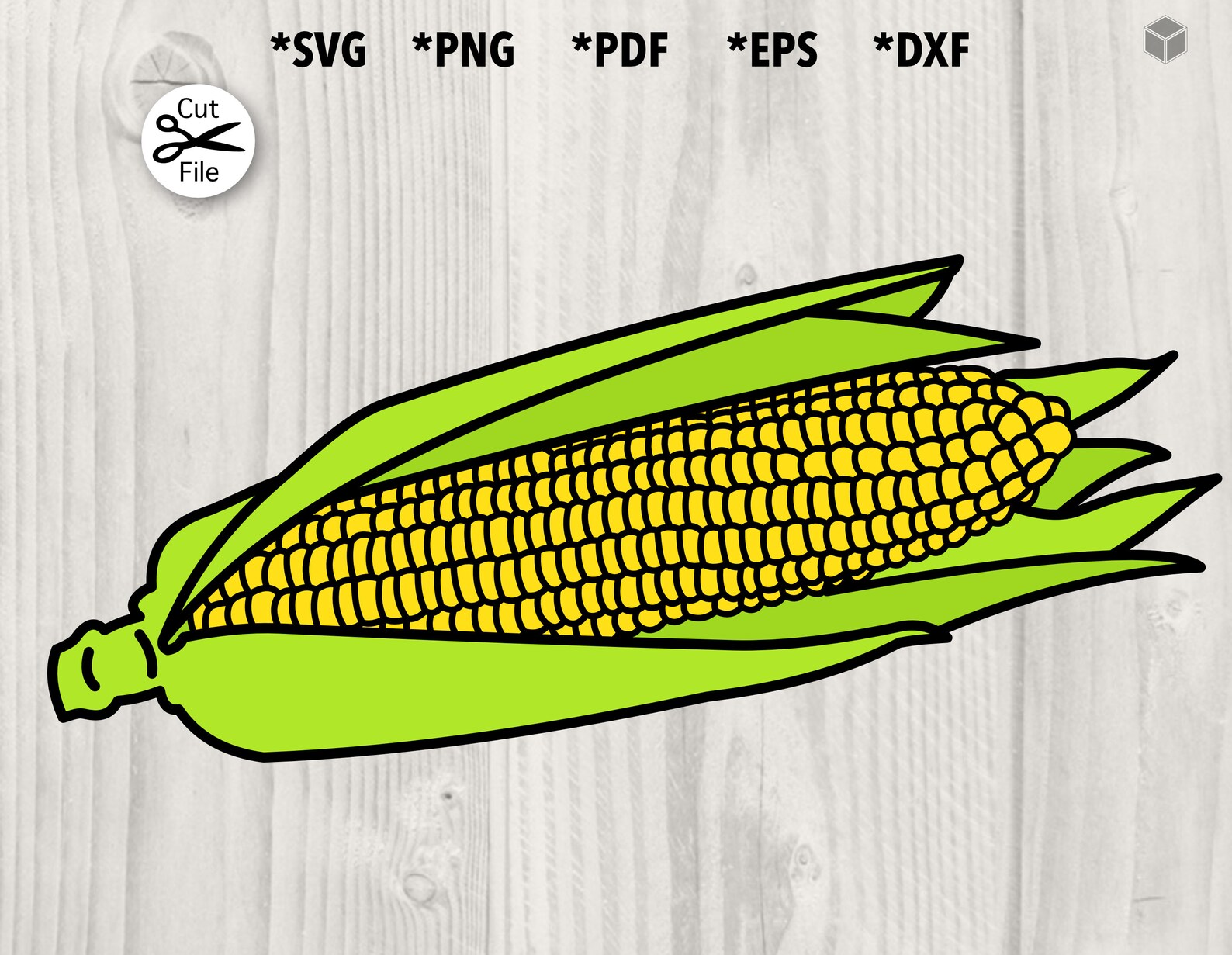 Corn Outline Vector Cut File Farm Design Icon Svg Png Pdf - Etsy