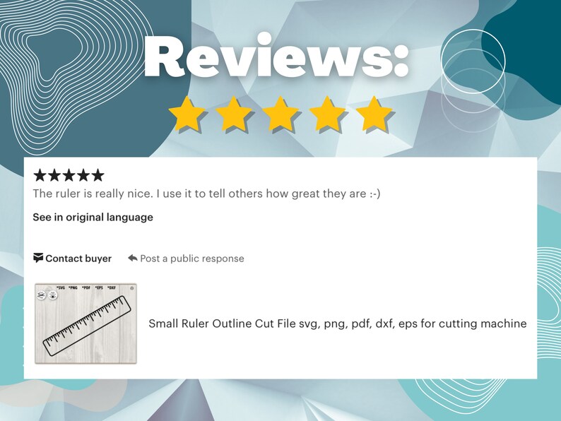 Small Ruler Outline Cut File Svg Png Pdf Dxf Eps for - Etsy