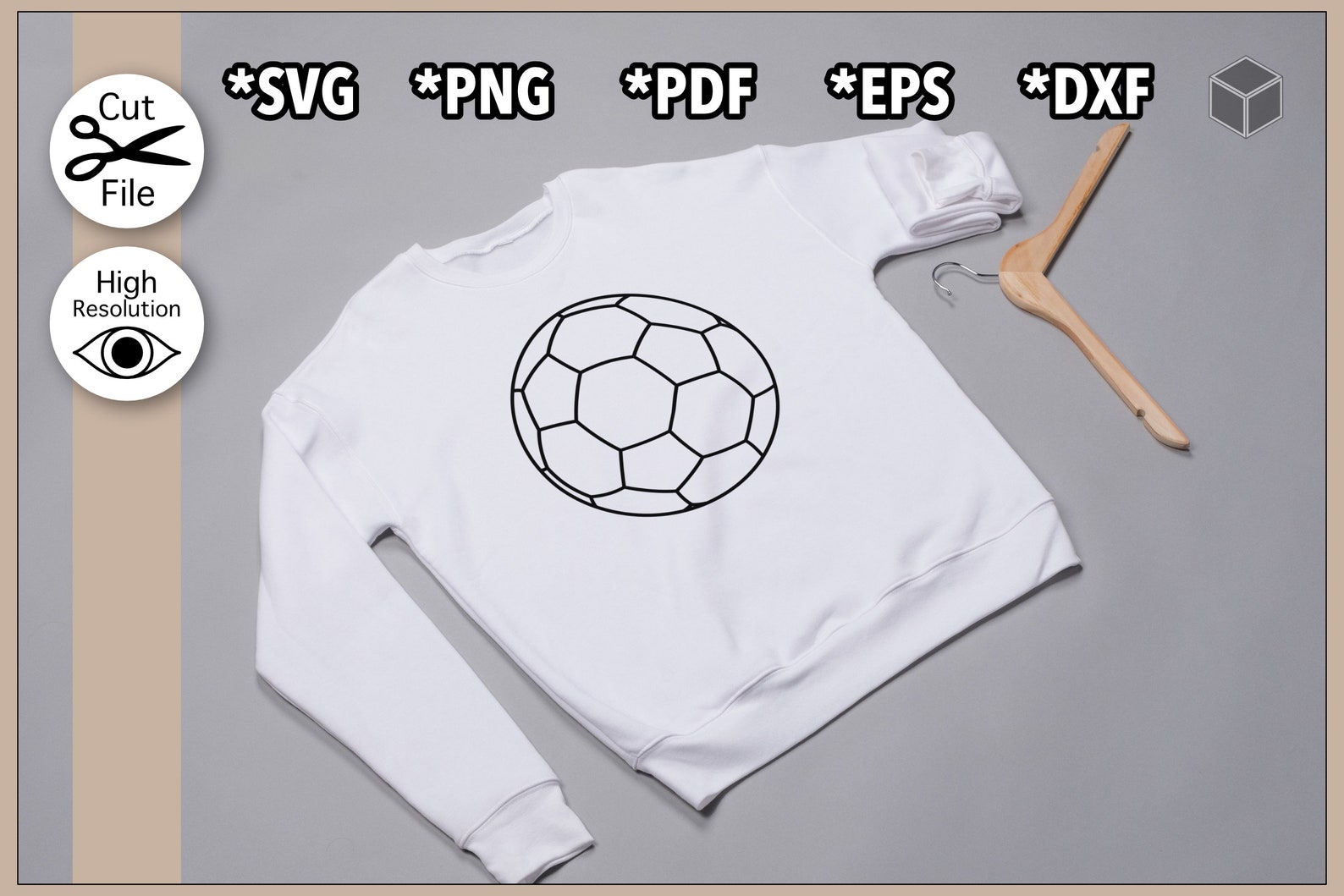 Soccer Ball Outline Svg Png Pdf Dxf Eps - Etsy UK