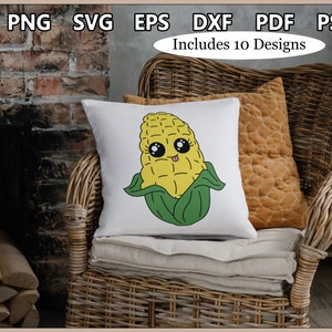 It's Corn! Cute Corn Bundle, Popcorn Cut File, Corn Kennel Clipart ...