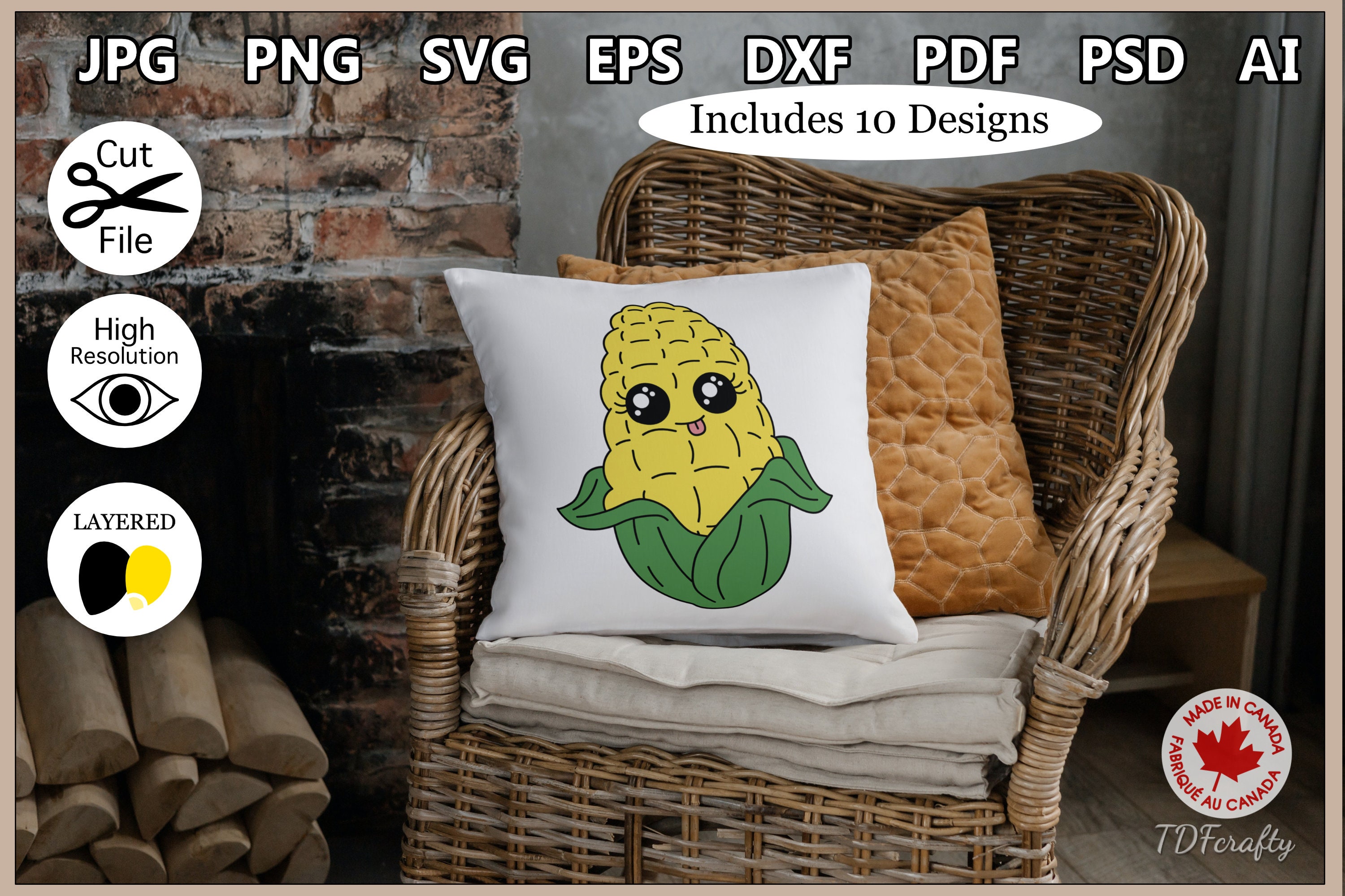 It's Corn! Cute Corn Bundle, Popcorn Cut File, Corn Kennel Clipart ...
