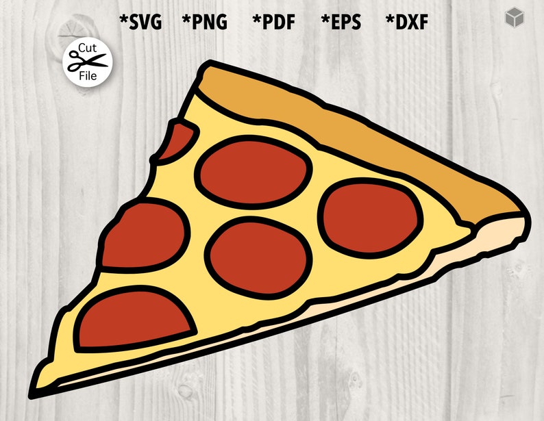 Pepperoni Pizza Cut File Svg, Png, Pdf, Dxf, Eps - Etsy Canada