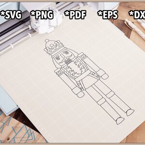 Nutcracker SVG Cut File and Outline, Png, Pdf, Dxf, Eps - Etsy
