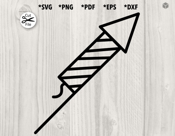 Firework Launcher Outline Svg Png Pdf Dxf Eps - Etsy